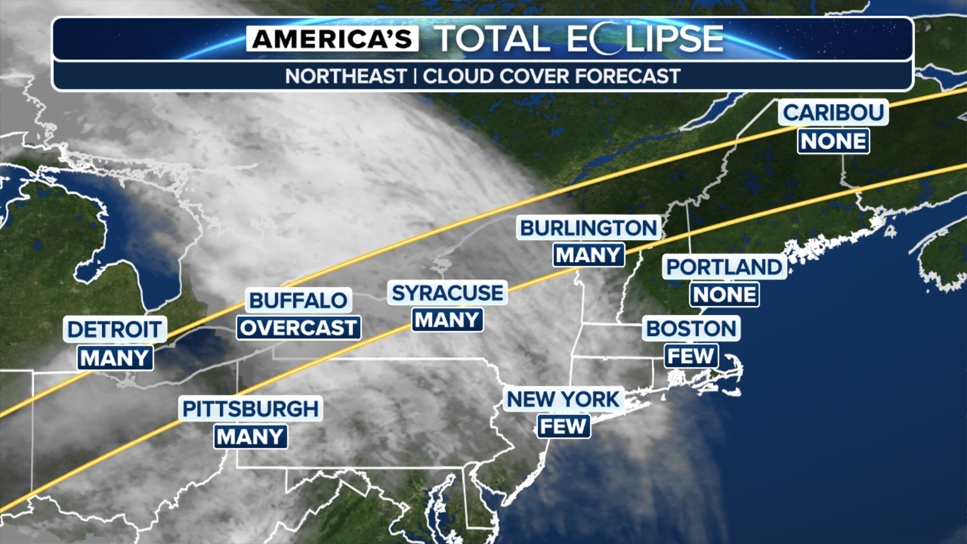 Where to see the total solar eclipse in New York on April 8th | Fox Weather